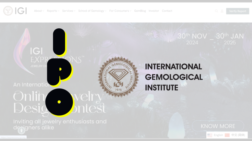 International Gemological Institute (IGI) IPO - Finaffair